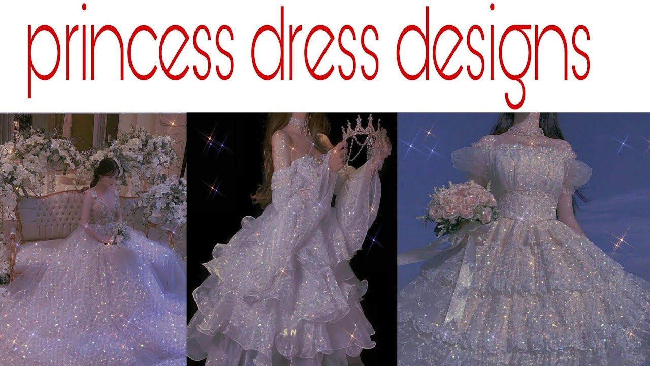 latest beautiful princess glitter dresses designs.! - YouTube