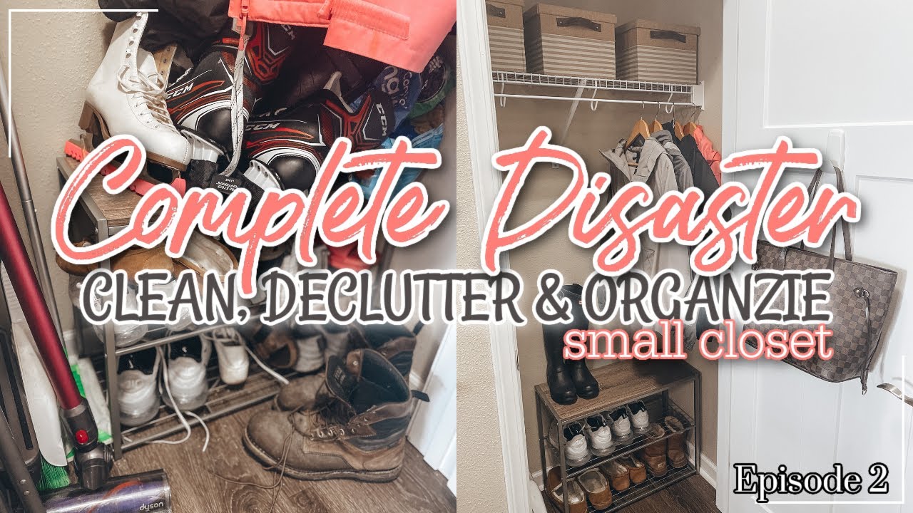 EXTREME SMALL CLOSET DECLUTTER 2022 | SMALL CLOSET DECLUTTER & ORGANIZE ...