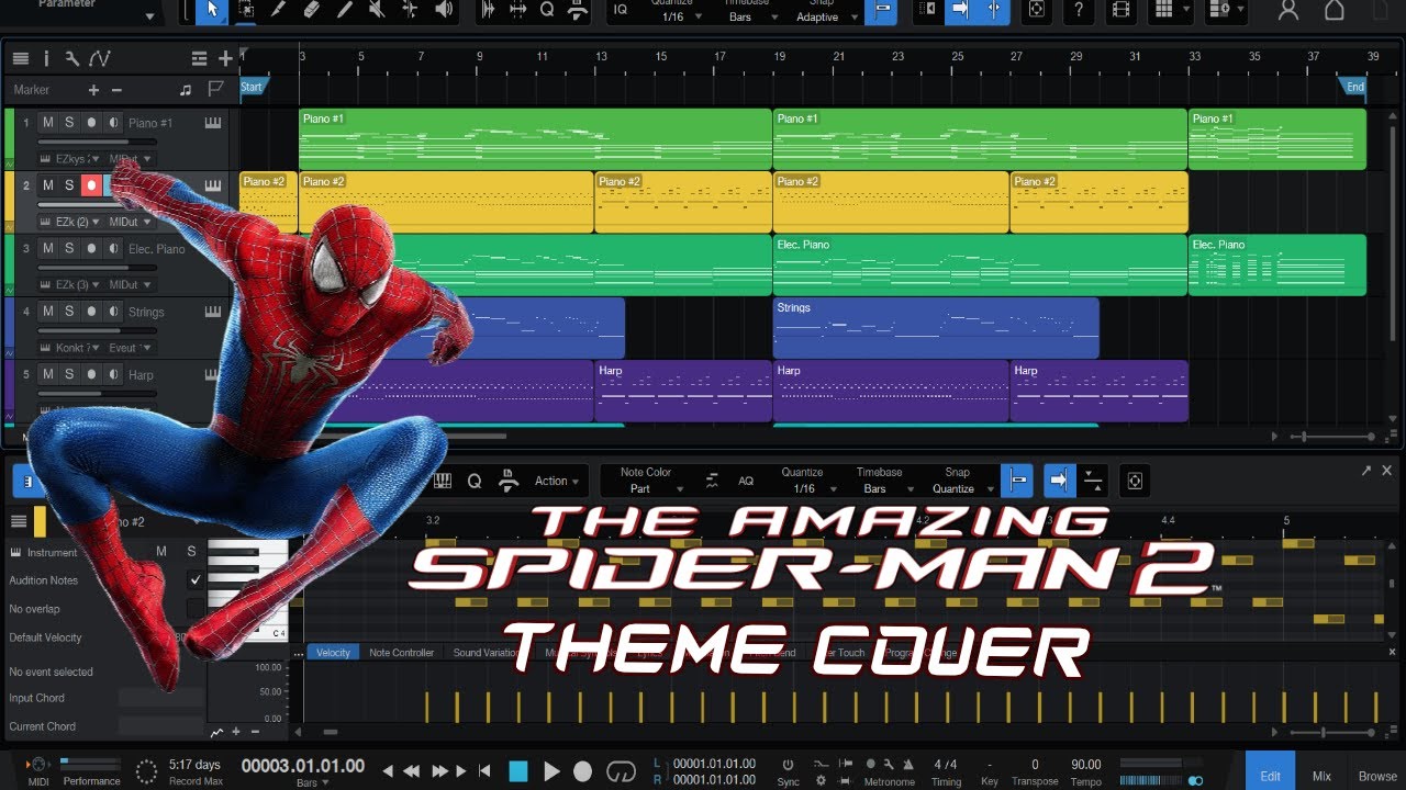 The Amazing Spider-Man 2 Theme || Studio One Cover || KD Balan - YouTube