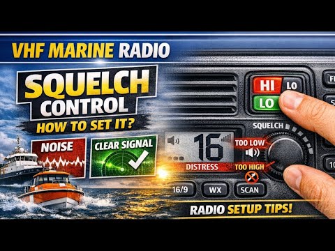 VHF Marine Radio Squelch Control - What does it do? - YouTube
