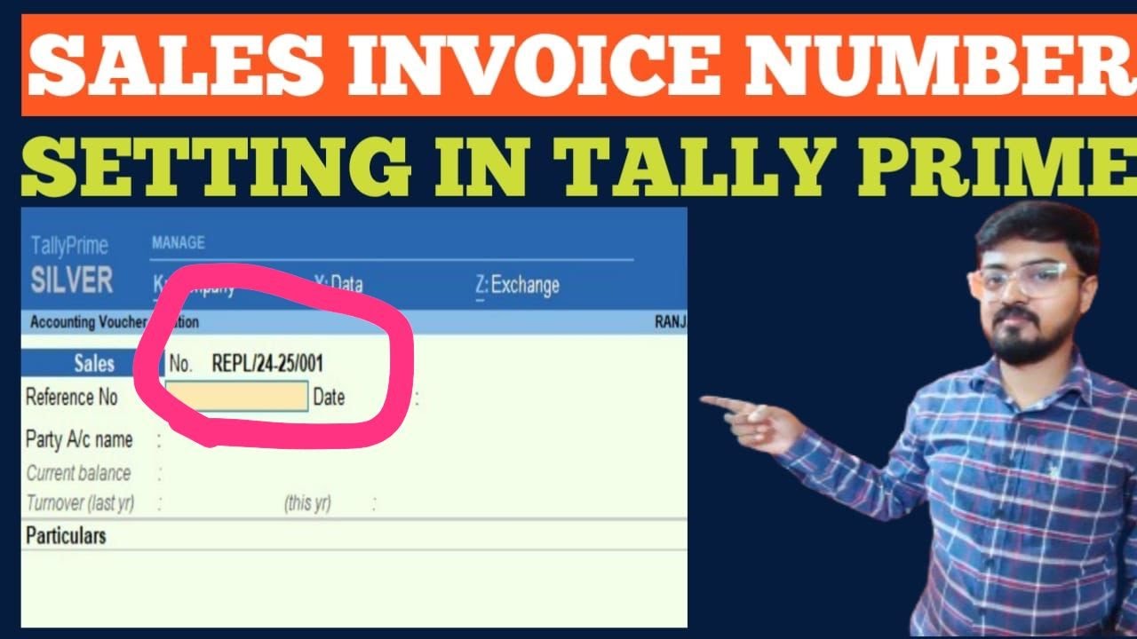 How to change sales invoice number in tally prime invoice customization ...
