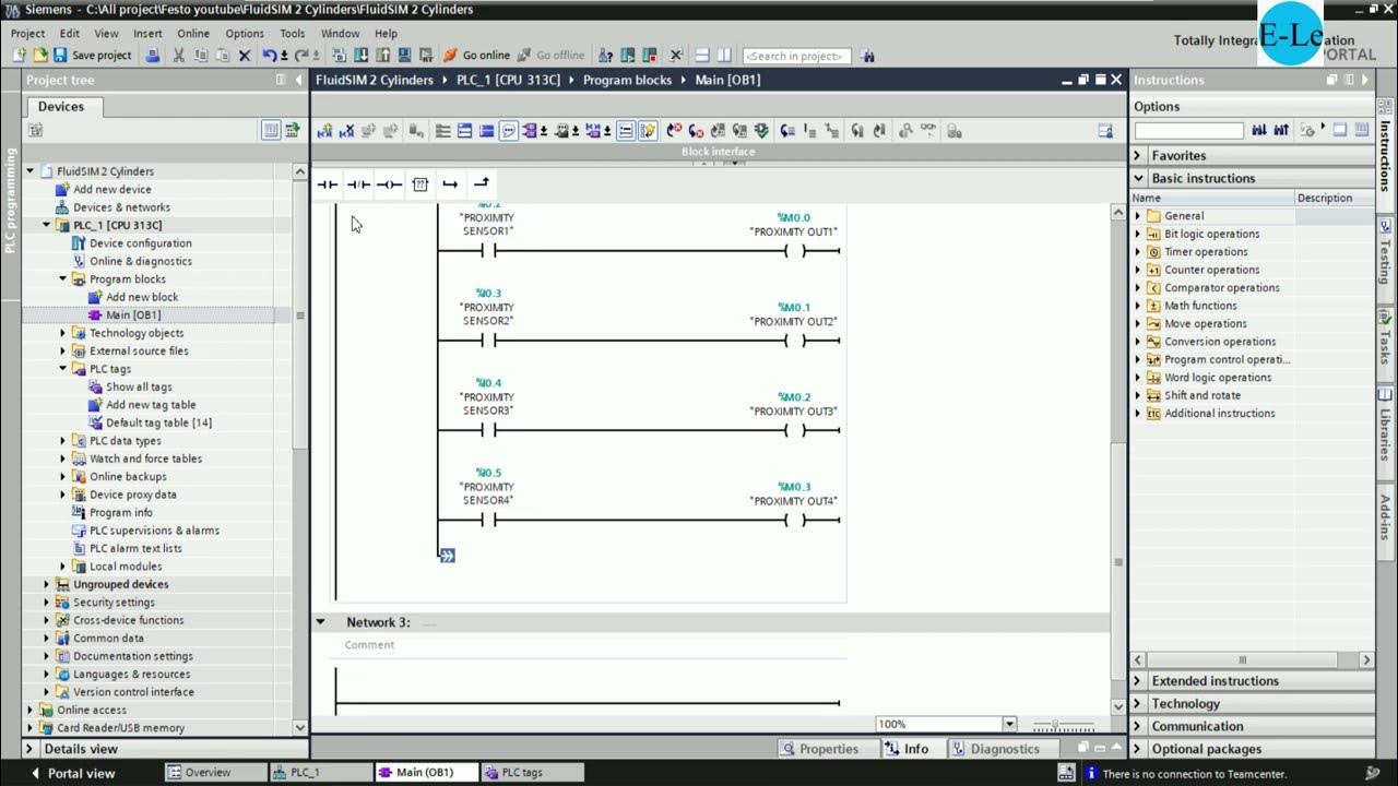 TIA Portal V17 connect with Festo FluidSim Part2 - YouTube