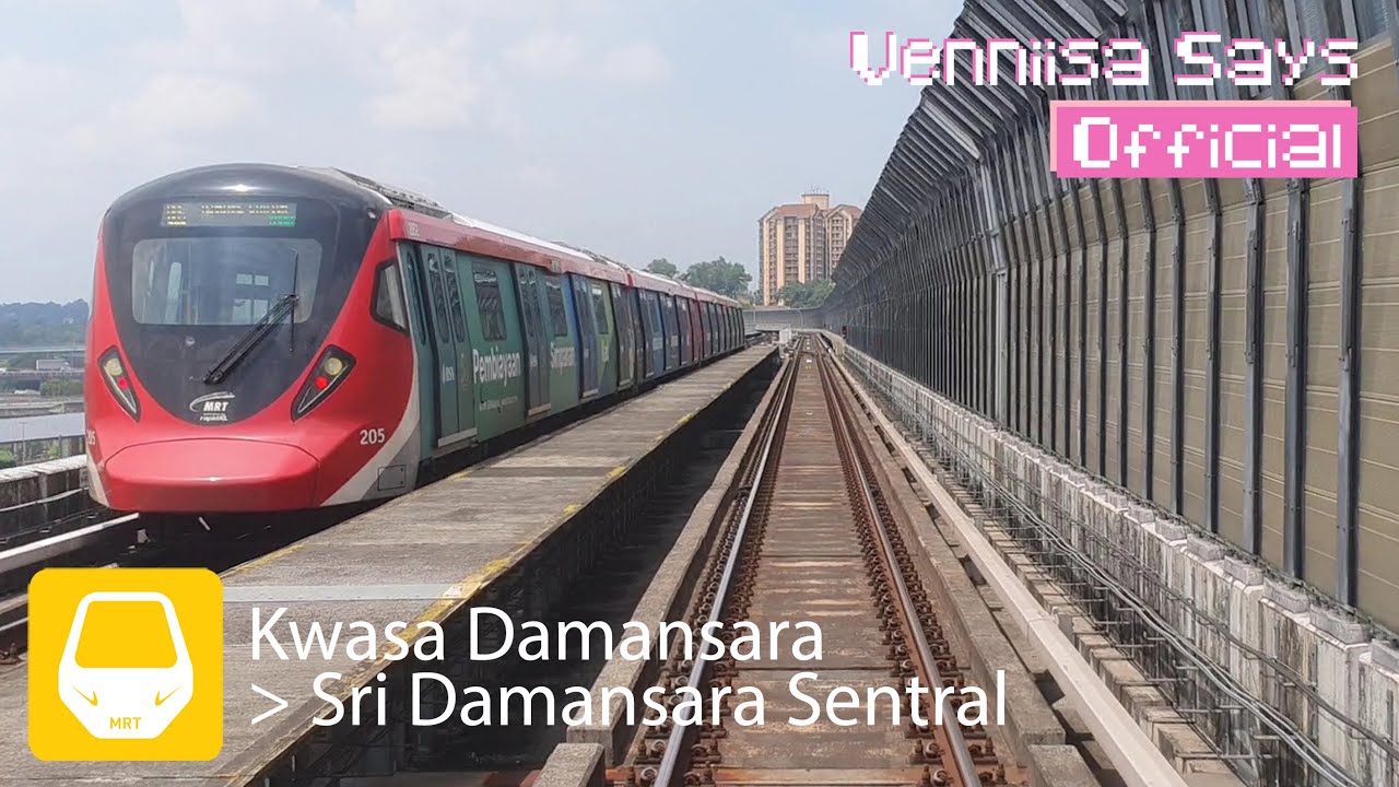 [REVERSE VIEW] MRT PUTRAJAYA LINE (SSP LINE) FROM KWASA DAMANSARA TO ...