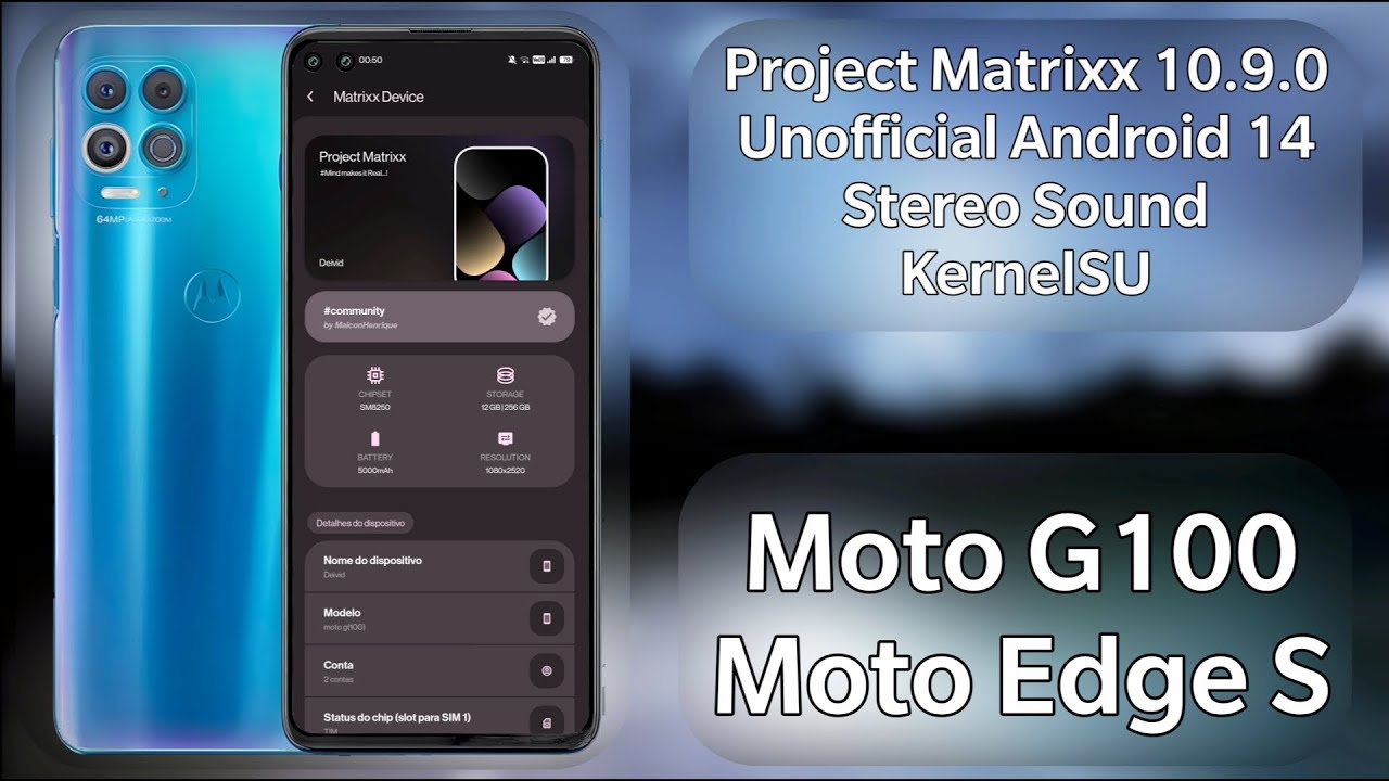 Instalei a Project Matrixx 10.9.0 Unofficial Android 14 no Moto G100 ...