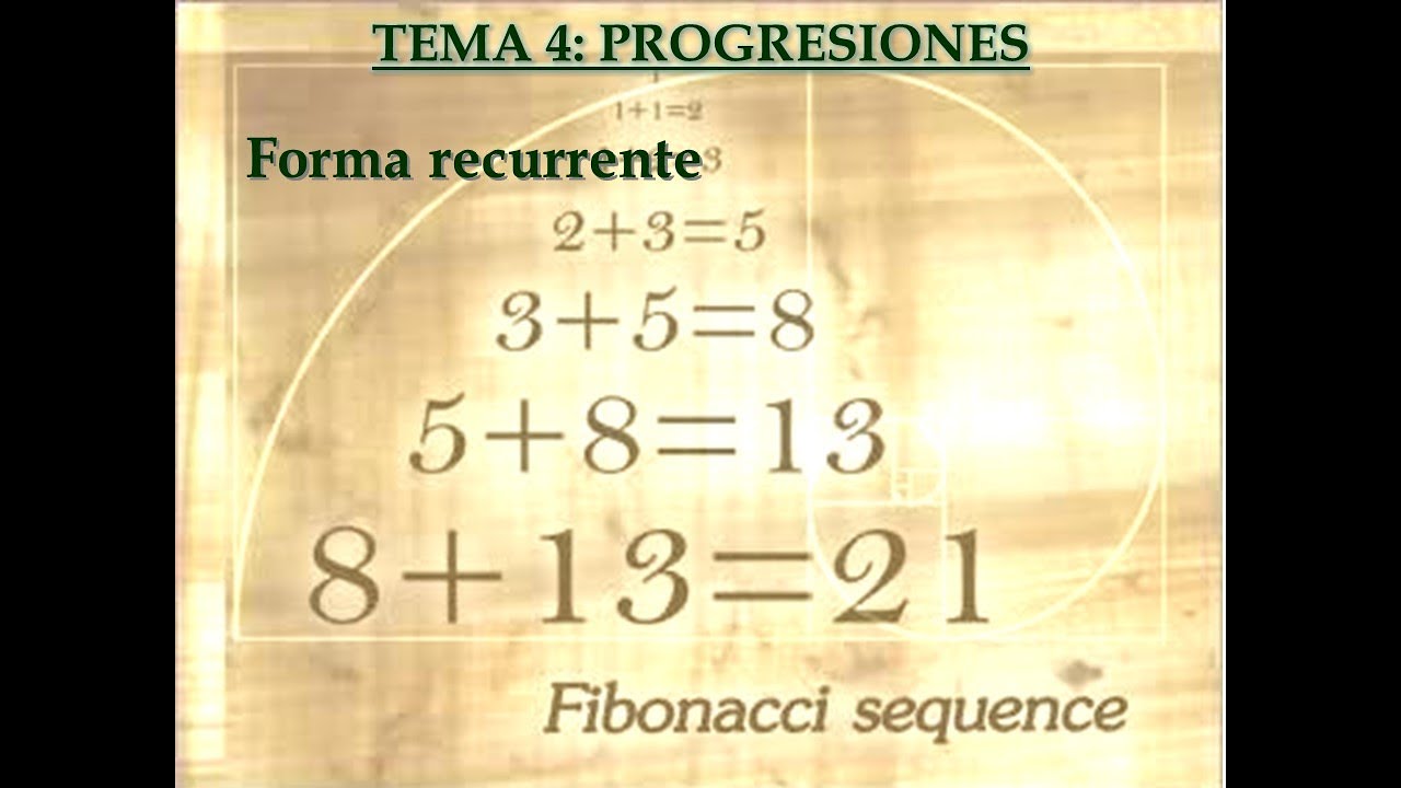 3ESO.T4 Progresiones. Forma recurrente. - YouTube