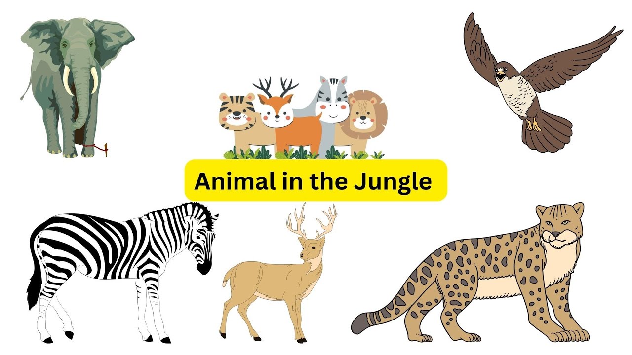 Animal in the Jungle | Animals poem | nursery poem for kids | Wild ...