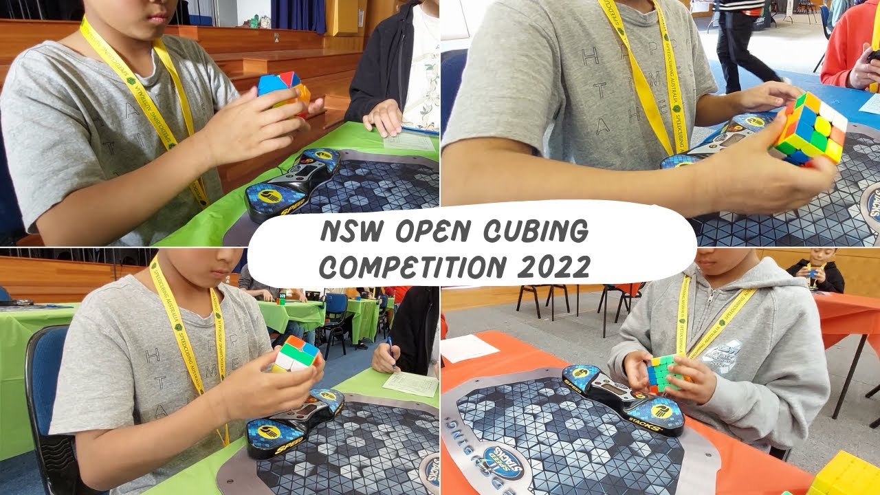 NSW Open Cubing Competition 2022 - YouTube