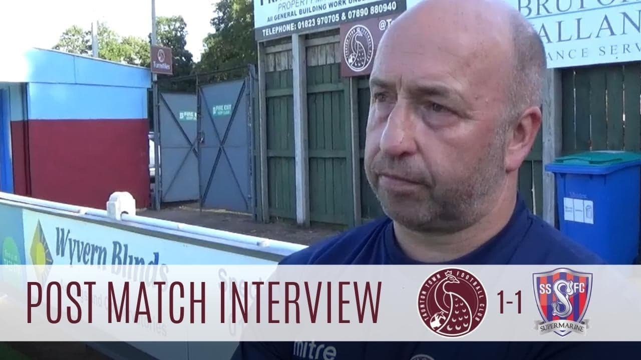 Rob Dray Post Match Interview Taunton Town 1-1 Swindon Super Marine ...