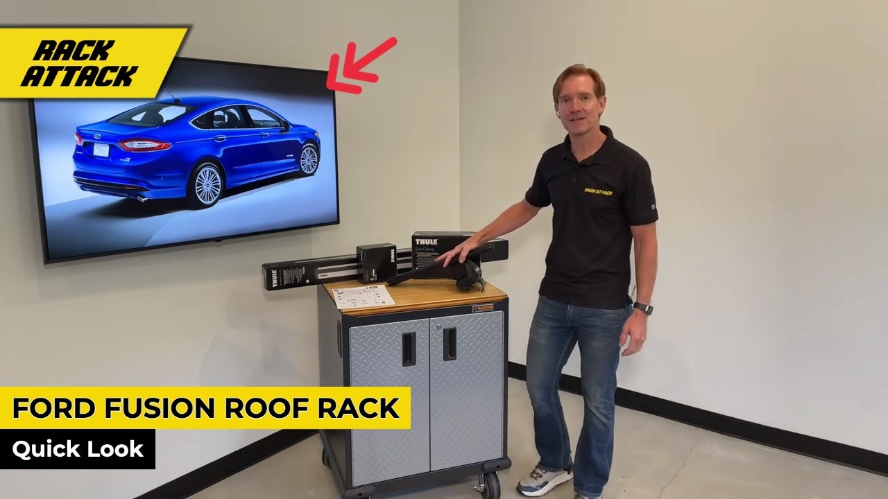 2013-2020 Ford Fusion 4-dr Sedan with Thule Evo Clamp + WingBar Evo ...