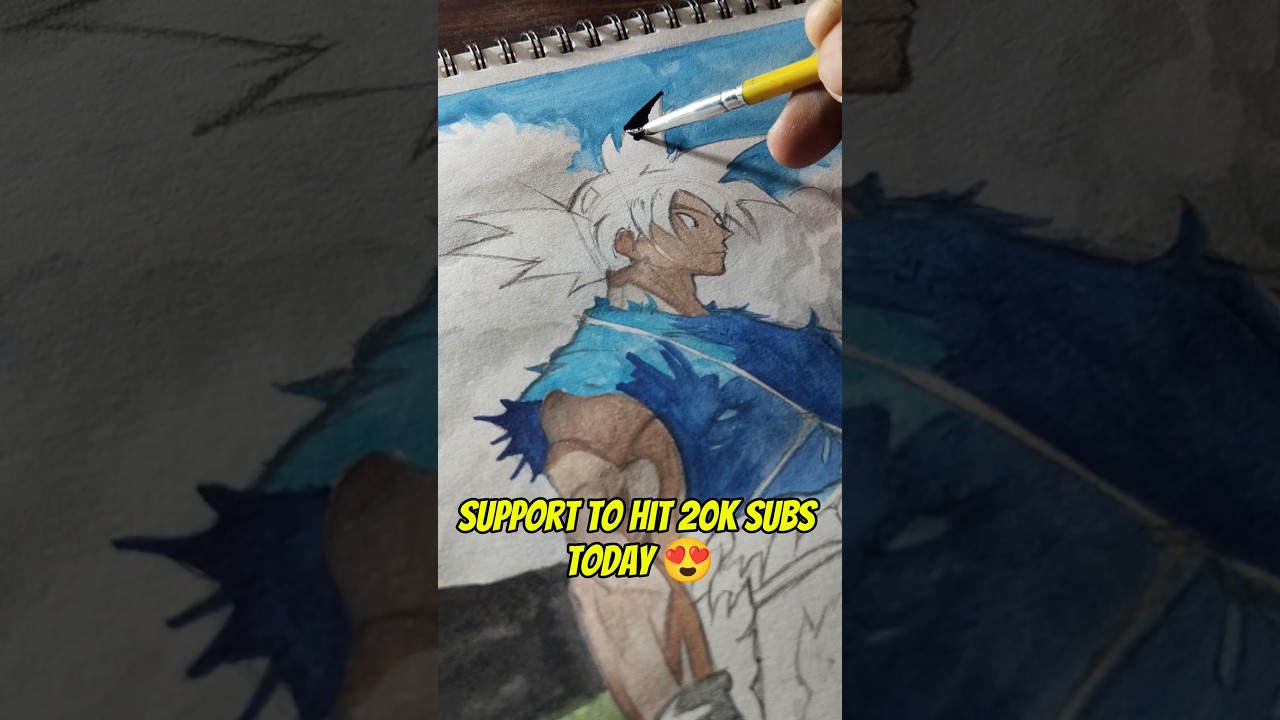 Drawing Goku with 20₹ Water colours 🤧 but failed 😭#gokudrawing #20 ...
