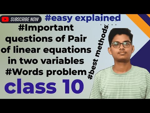 Questions of pair of linear equations in two variables #word problems # ...