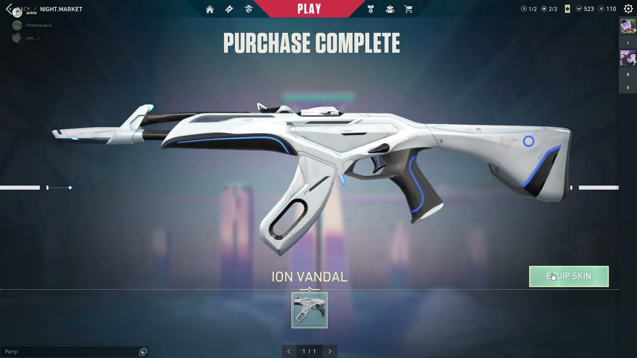 my first valorant gun skin (recorded a week ago i think?) - YouTube
