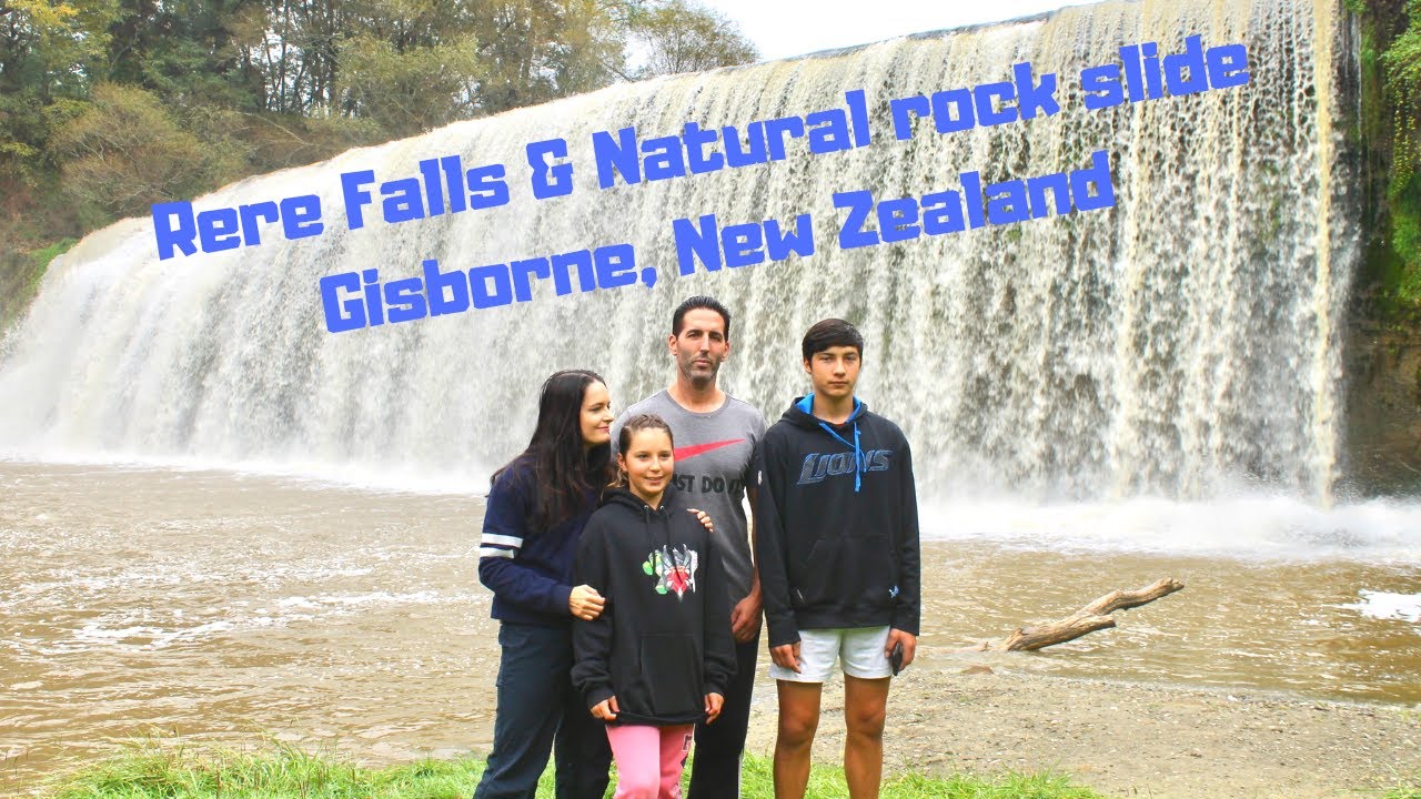 Rere Falls and Rere Natural Rockslide Gisborne - YouTube
