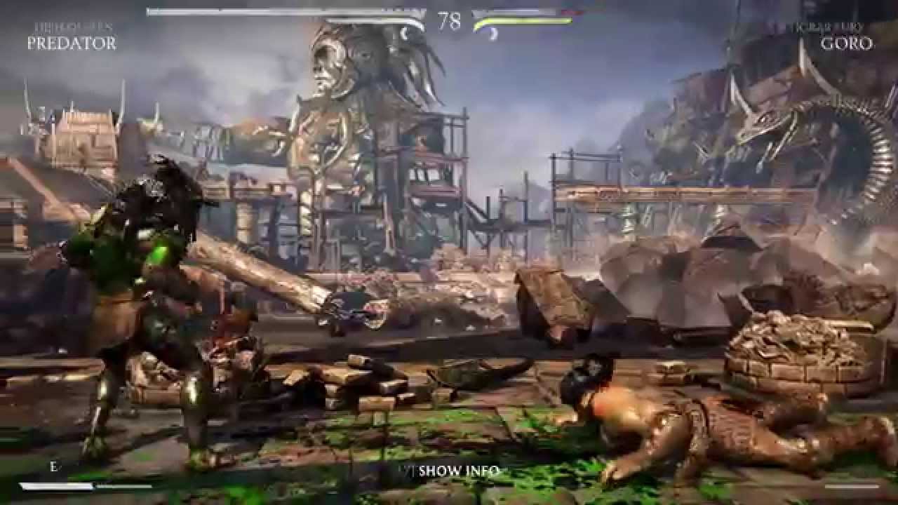 Mortal Kombat X: Predator vs. Goro - Brutality - YouTube