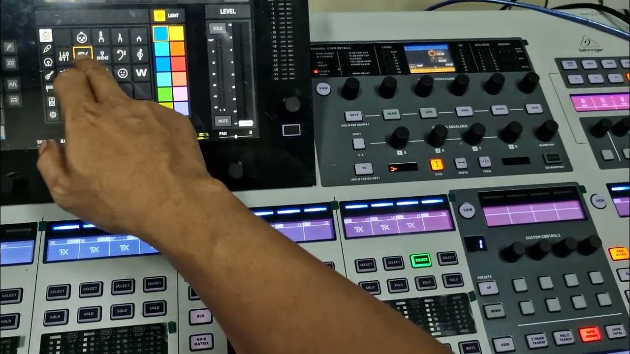 Cara setup eFX SEND RETURN Reverb Mixer Audio Behringer WING - YouTube