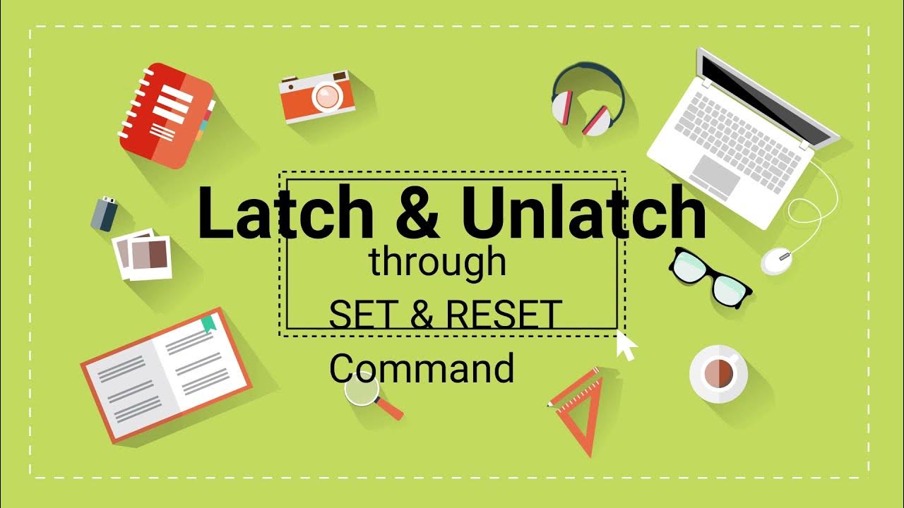 PLC Basic - Latch & Unlatch through SET & RST Command (delta PLC) - YouTube