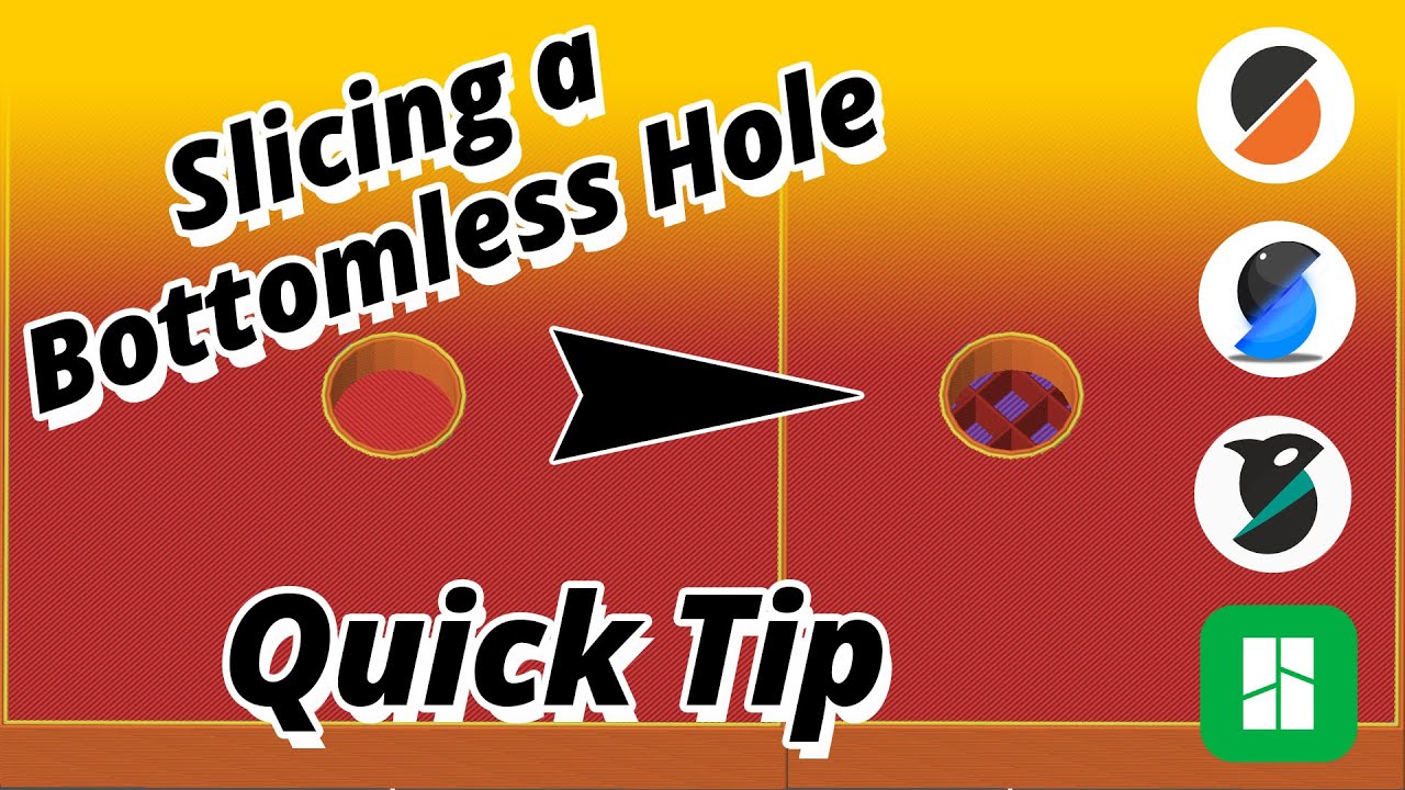 Slicing A Bottomless Hole - Quicktip - YouTube