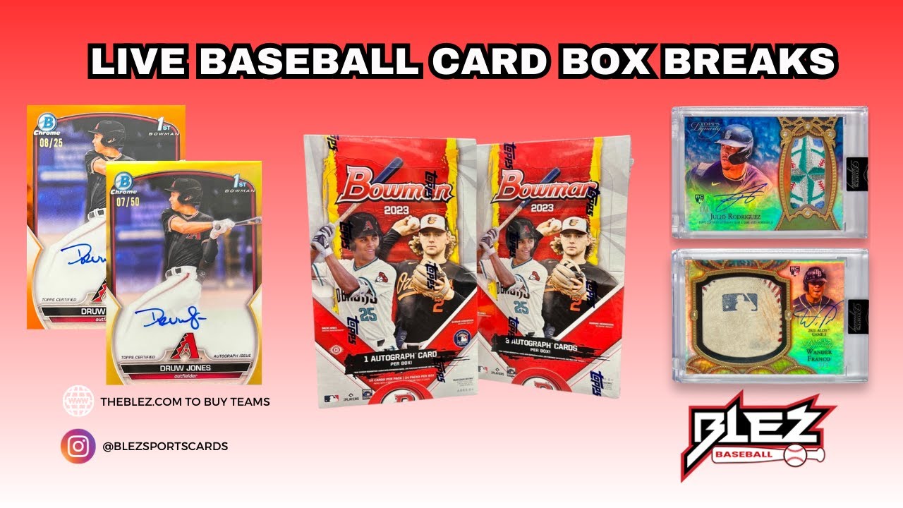 Blez Baseball | SPORTS CARDS LIVE BOX BREAKS - YouTube