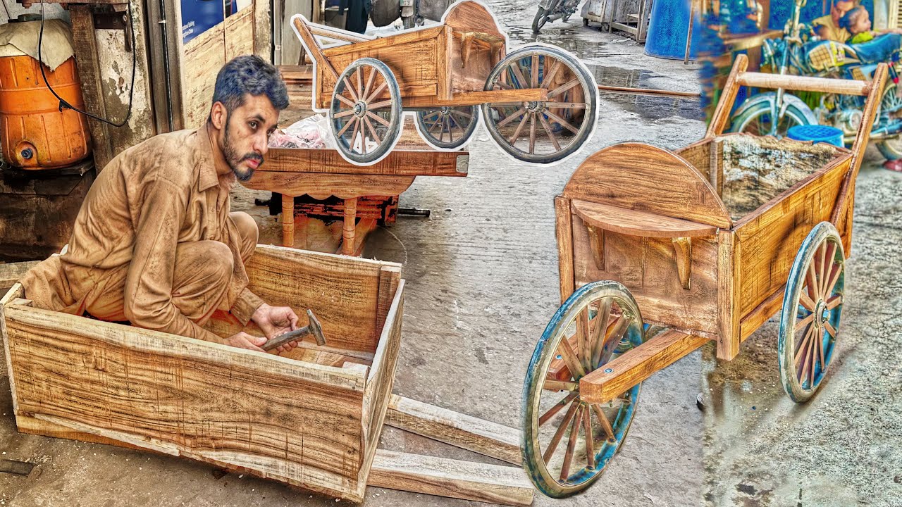 See How Wooden Hand Cart are Made || interesting Project of Corn🌽 ...