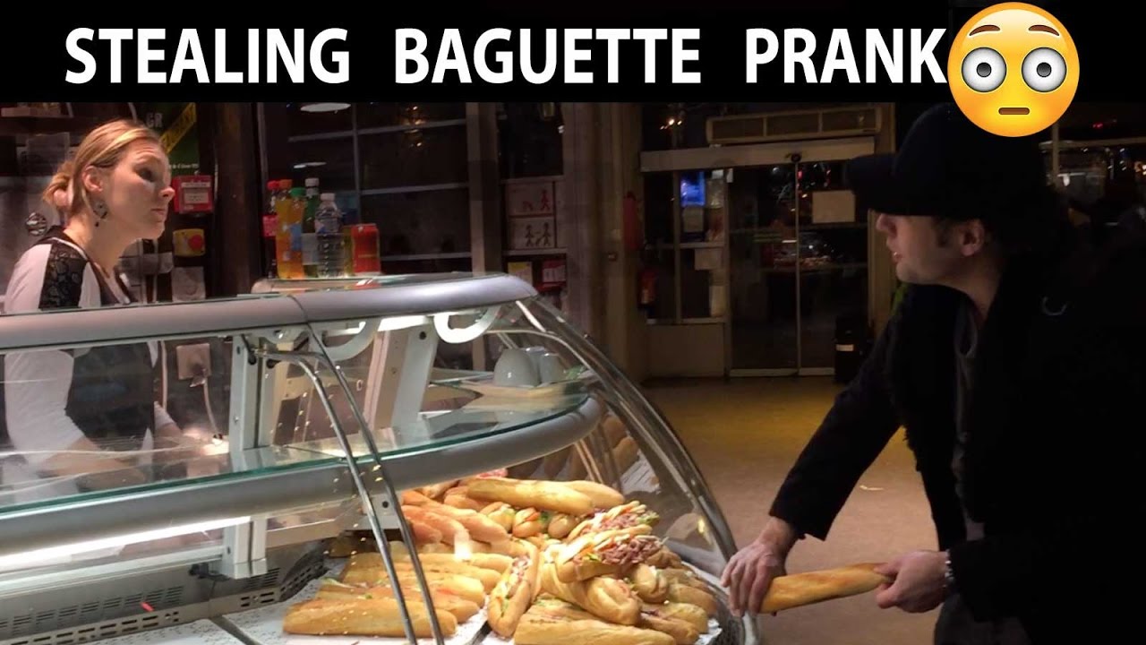 Stealing Baguette in Paris Prank🥖 -Julien Magic - YouTube