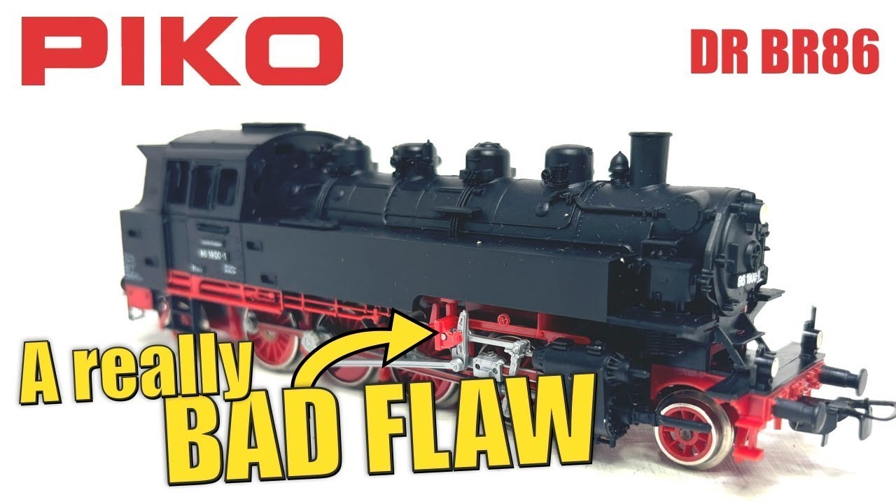 A BAD FLAW - Piko Deutsche Reichsbahn BR86 Tank Engine Review & Repair ...