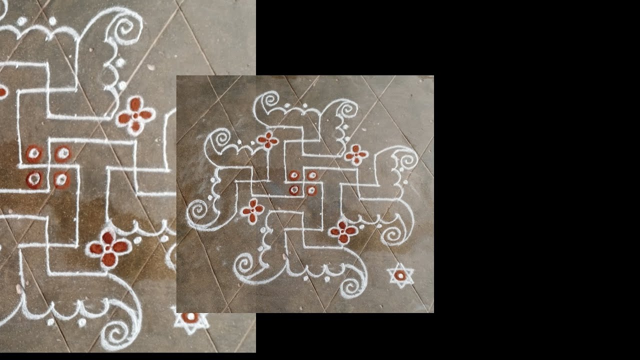 11 * 5 * 3 dots Rangoli|traditional Rangoli|Creative Rangoli|Beautiful ...