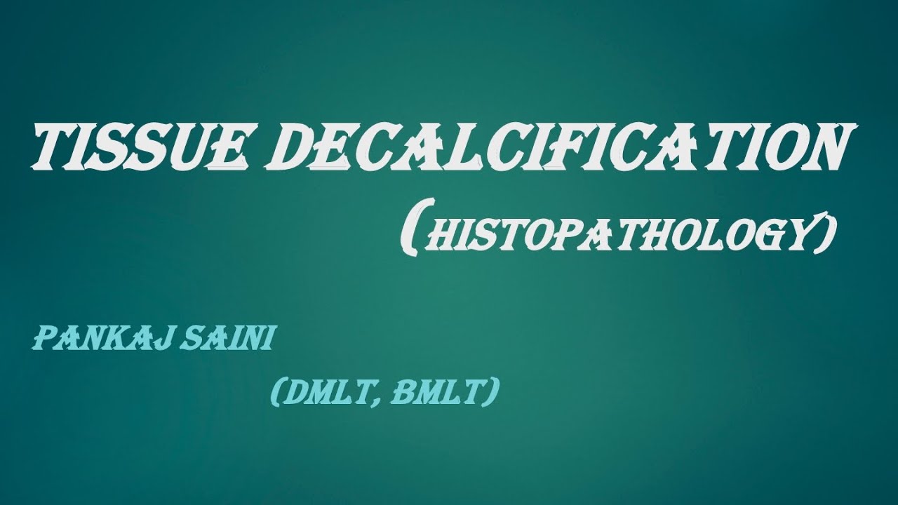 Tissue Decalcification// Histopathology//Tissue Processing - YouTube