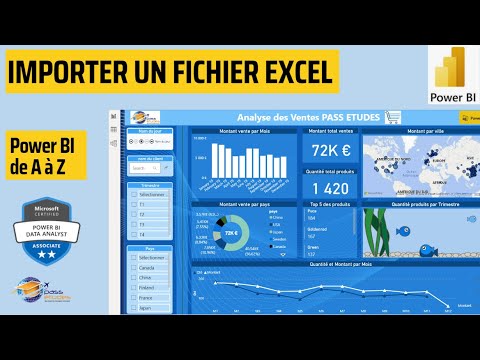 10-Power BI de A à Z : IMPORTER un fichier EXCEL dans power BI - YouTube