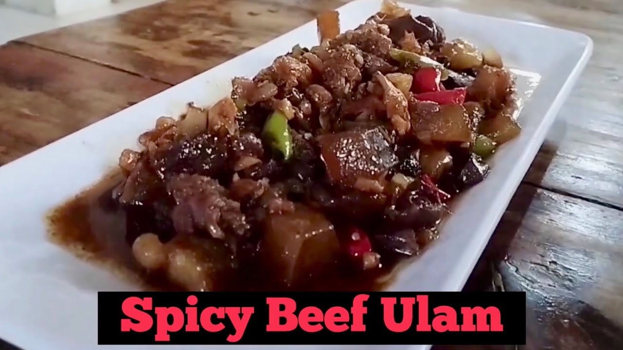 How to Make Spicy Beef Ulam - YouTube