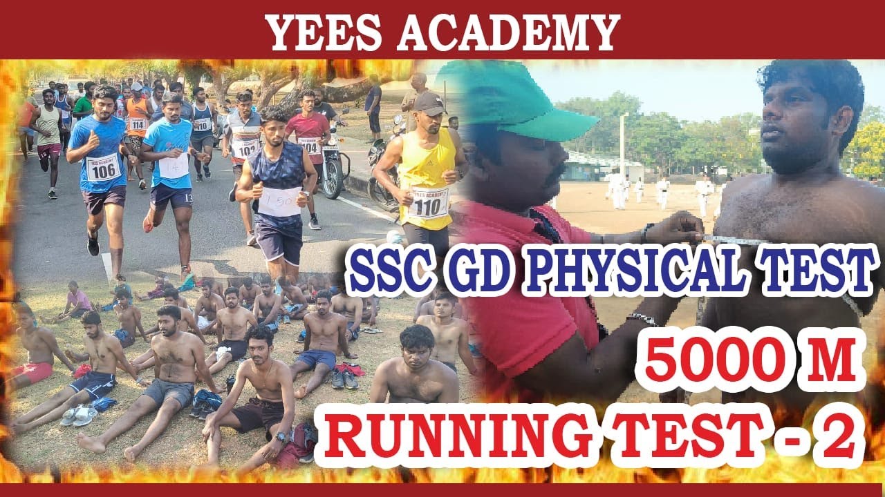 SSC GD PHYSICAL TEST || 5000M RUNNING TEST-02 || YEES ACADEMY - YouTube