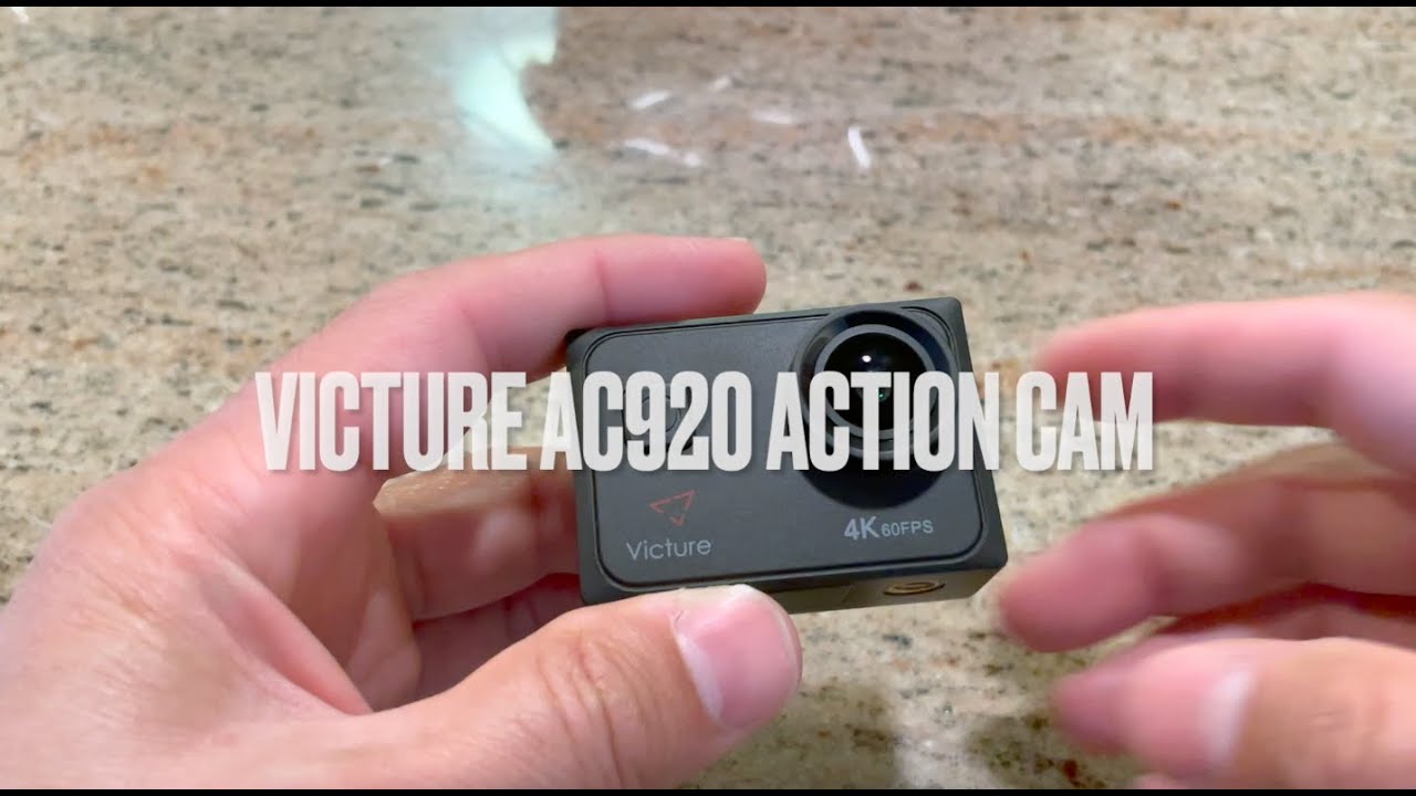 VICTURE AC920 4k 60 Action Camera with 8X Zoom, External Microphone ...