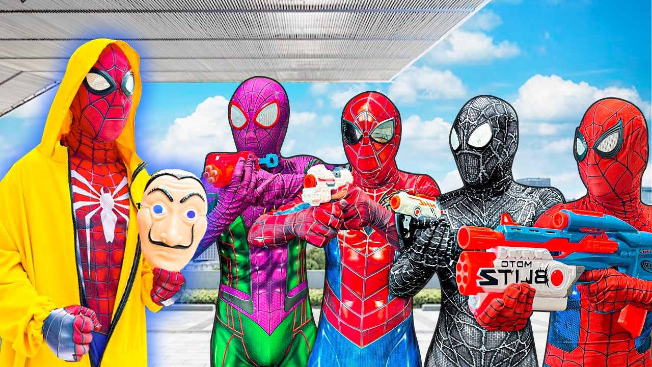 TEAM SPIDER MAN in REAL LIFE #331 | Marvel's Spider-Man - Five Nights ...