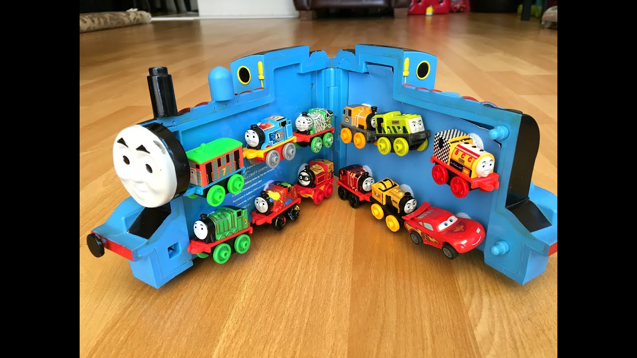 Thomas and Friends Minis Toy Trains Case Display Disney Cars McQueen ...