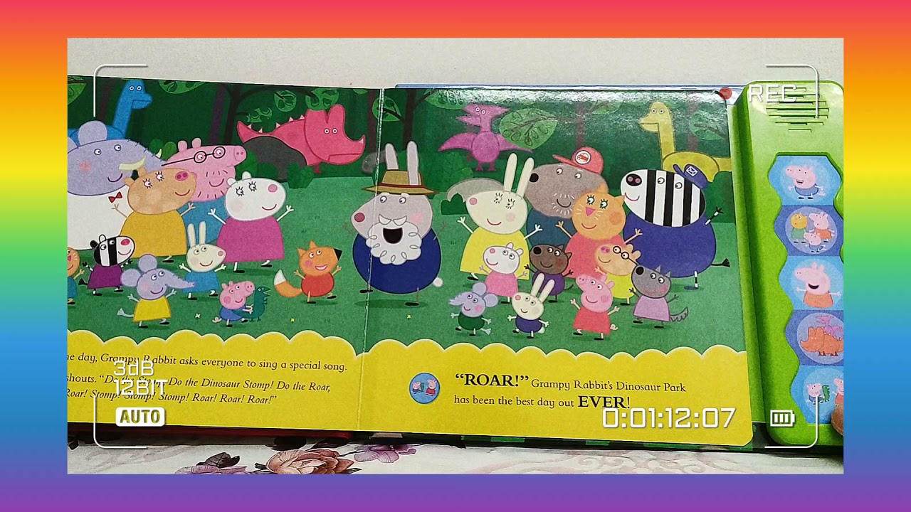 Peppa Pig. Stomp and roar book! - YouTube