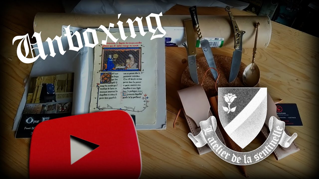 Tod Cutler cutlery and medieval illumination unboxing and review - YouTube