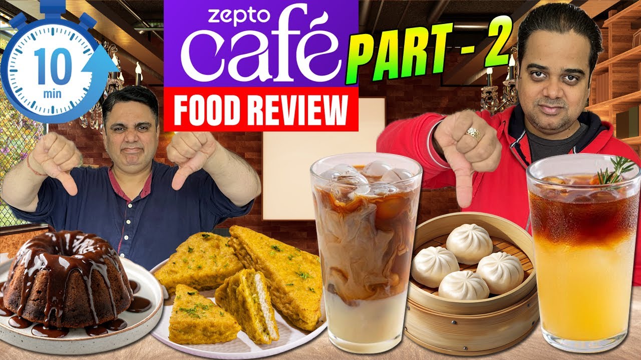 Zepto Cafe Food Review Part 2 🍰☕ | Chocolate Mousse, Yuzu Coffee, Pizza ...