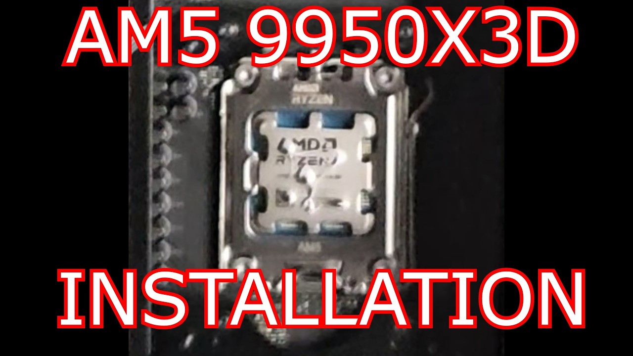 How to Install/Swap any AM5 CPU (9800X3D/9950X3D) - YouTube