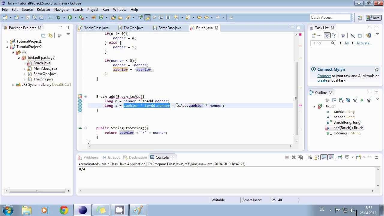 Programmieren Lernen für Anfänger - 10 - Klassen2 - Java Tutorial - YouTube