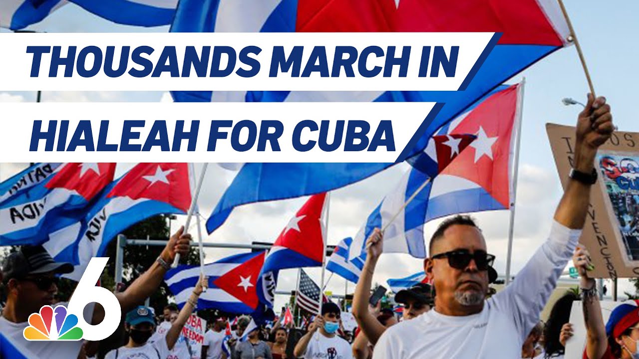 Thousands March in Hialeah on Fifth Consecutive Day of Protests for ...