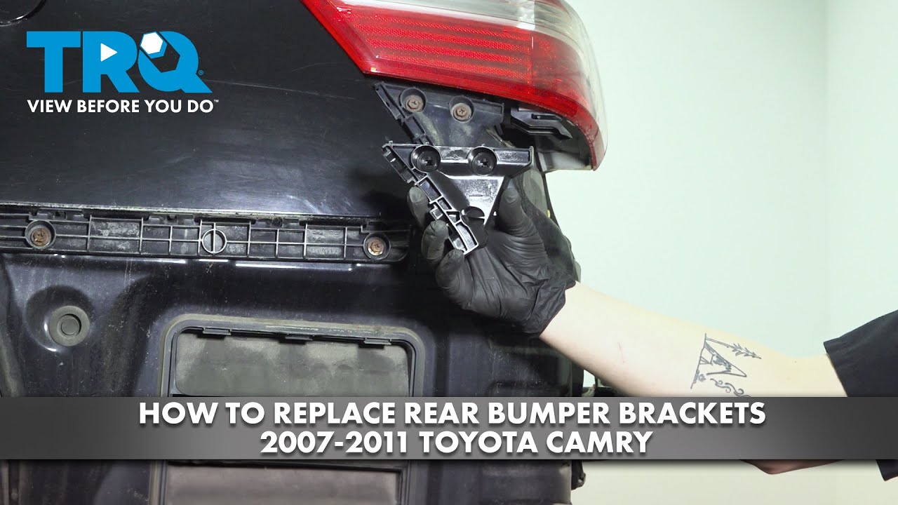 How to Replace Rear Bumper Brackets 2007-2011 Toyota Camry - YouTube