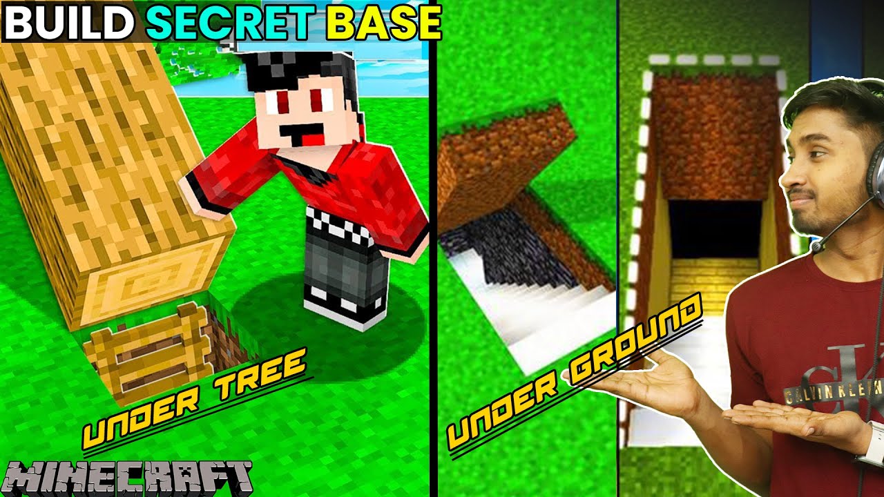 BUILD SECRET BASE | MINECRAFT VIRAL HACKS THAT ARE 100% WORKING ...
