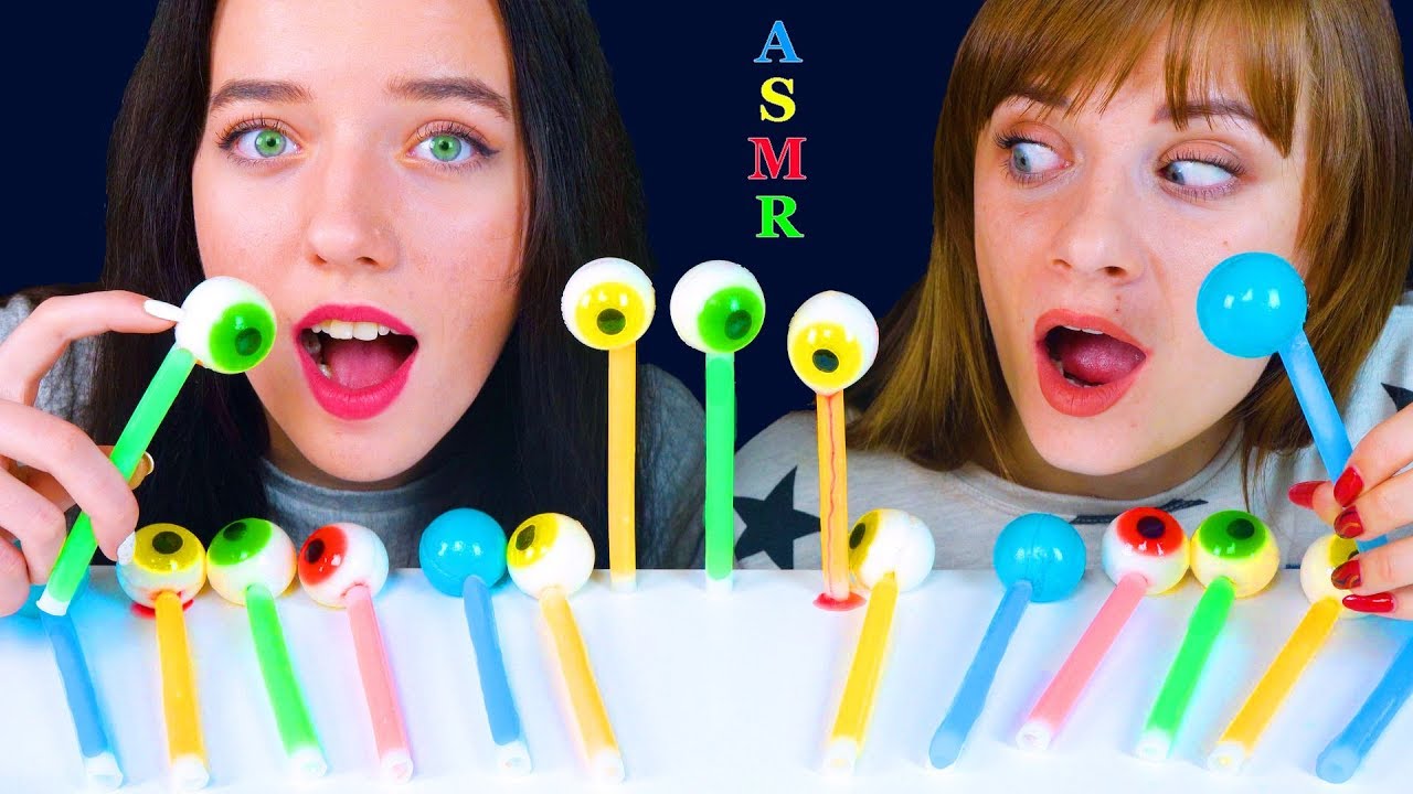 Asmr Nik L Nips Wax Bottles Stick With Jelly Eyeballs Jelly Planets