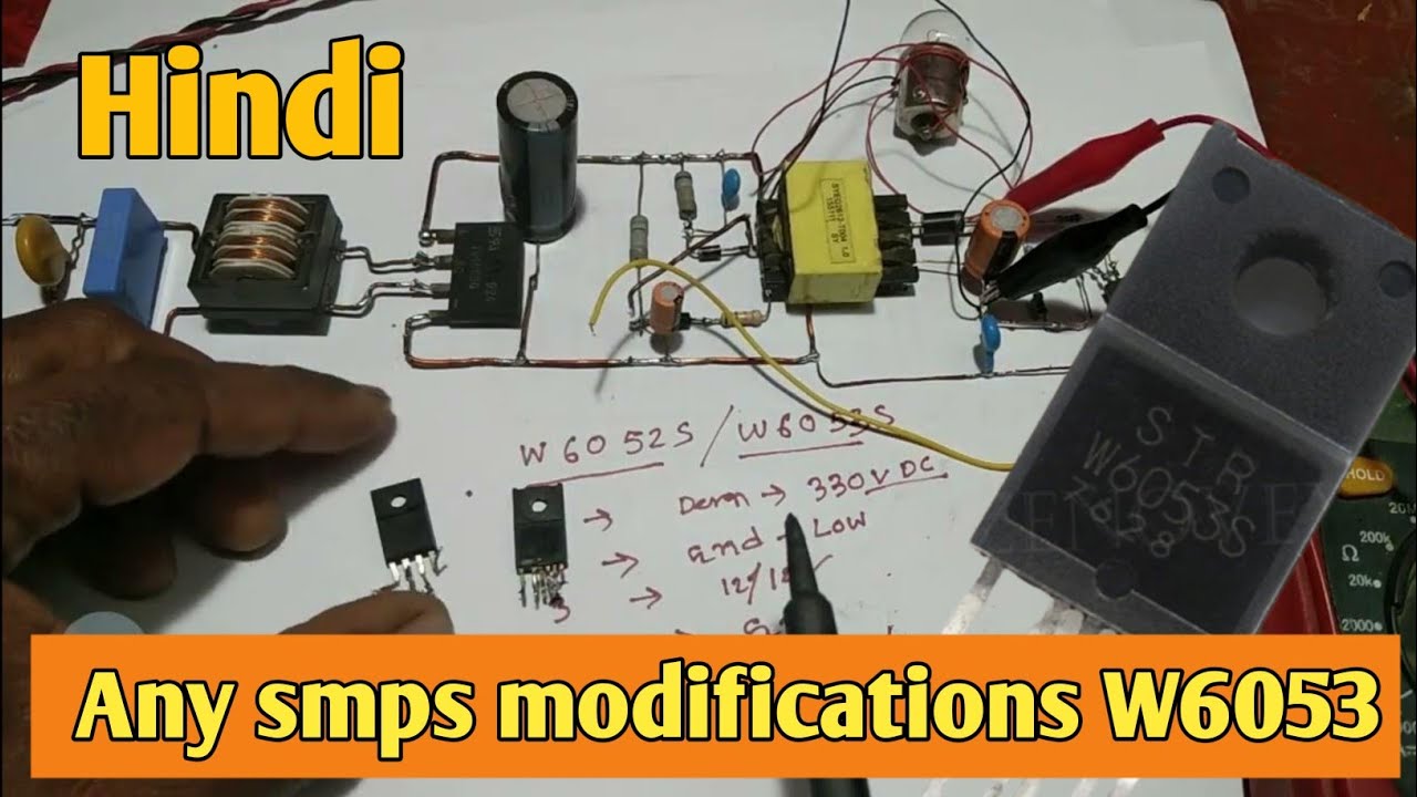 how to use w6053 str any smps modifications, how to modification smps ...