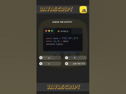 tricky javascript questions. #coding #developer #status #programming - YouTube