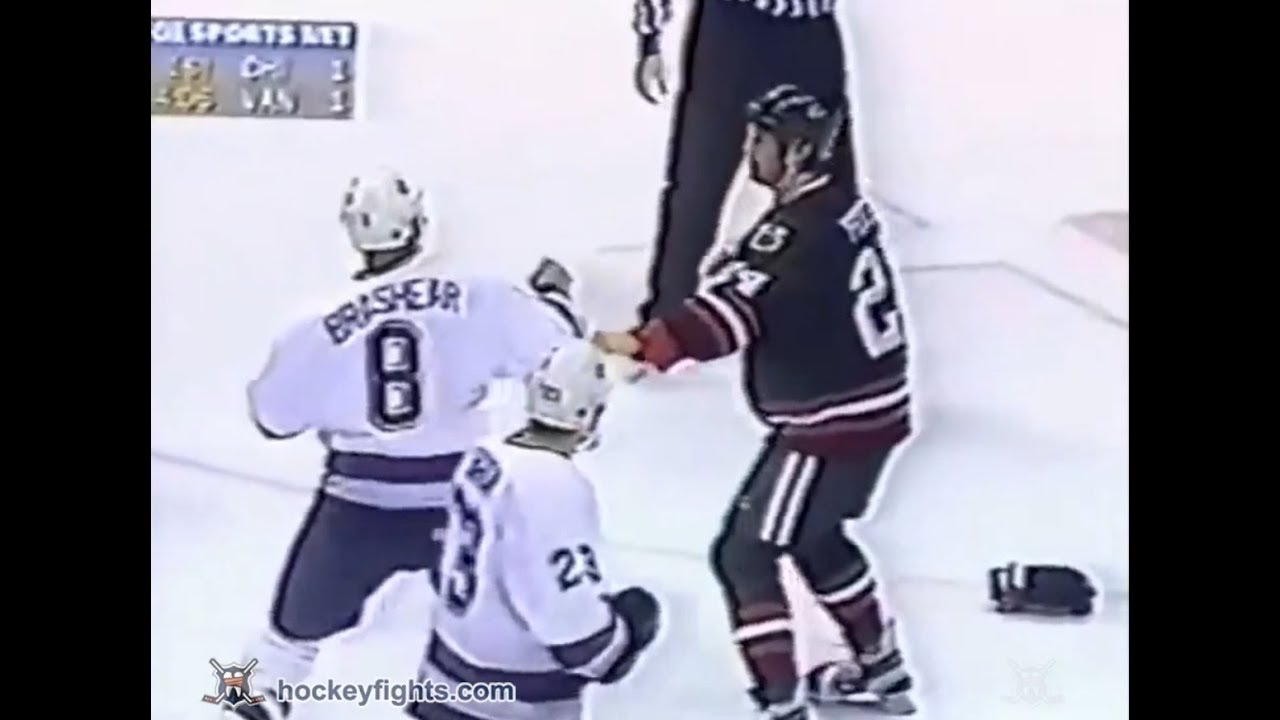 Bob Probert vs Donald Brashear Mar 7, 1999 - YouTube