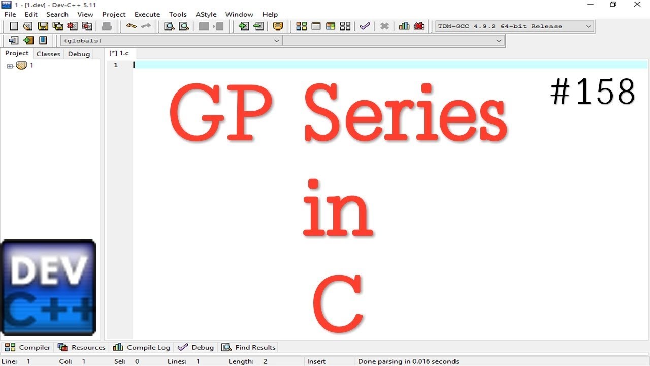 Write A Program For Print Gp Series Using Goto Statement In C Programming Language Youtube