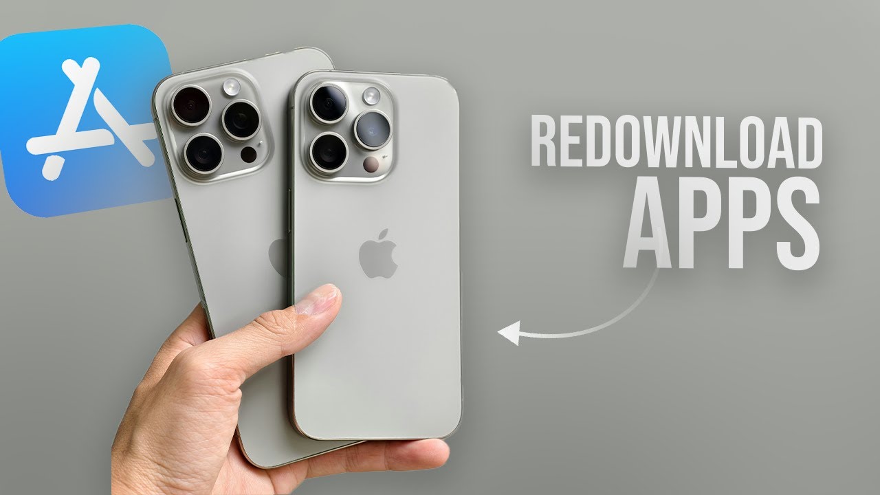How to Redownload Apps on iPhone (tutorial) - YouTube