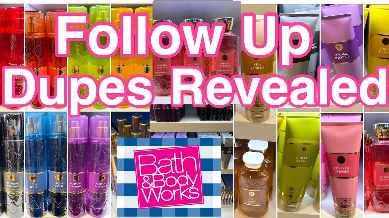 *DUPES REVEALED* BATH & BODY WORKS DUPES REVEALED - YouTube