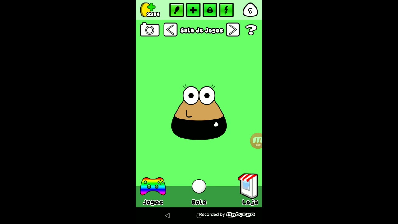 Jogando o jogo: food drop do pou. - YouTube
