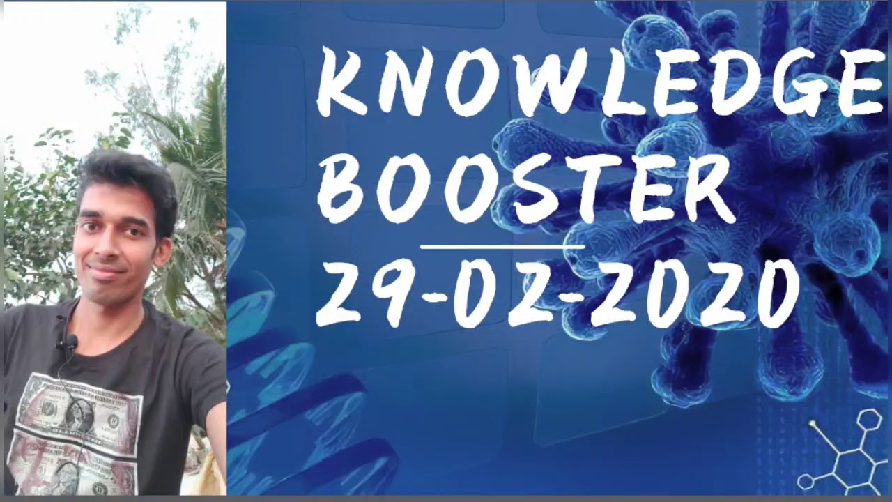 KNOWLEDGE BOOSTER (29-02-2020) - YouTube